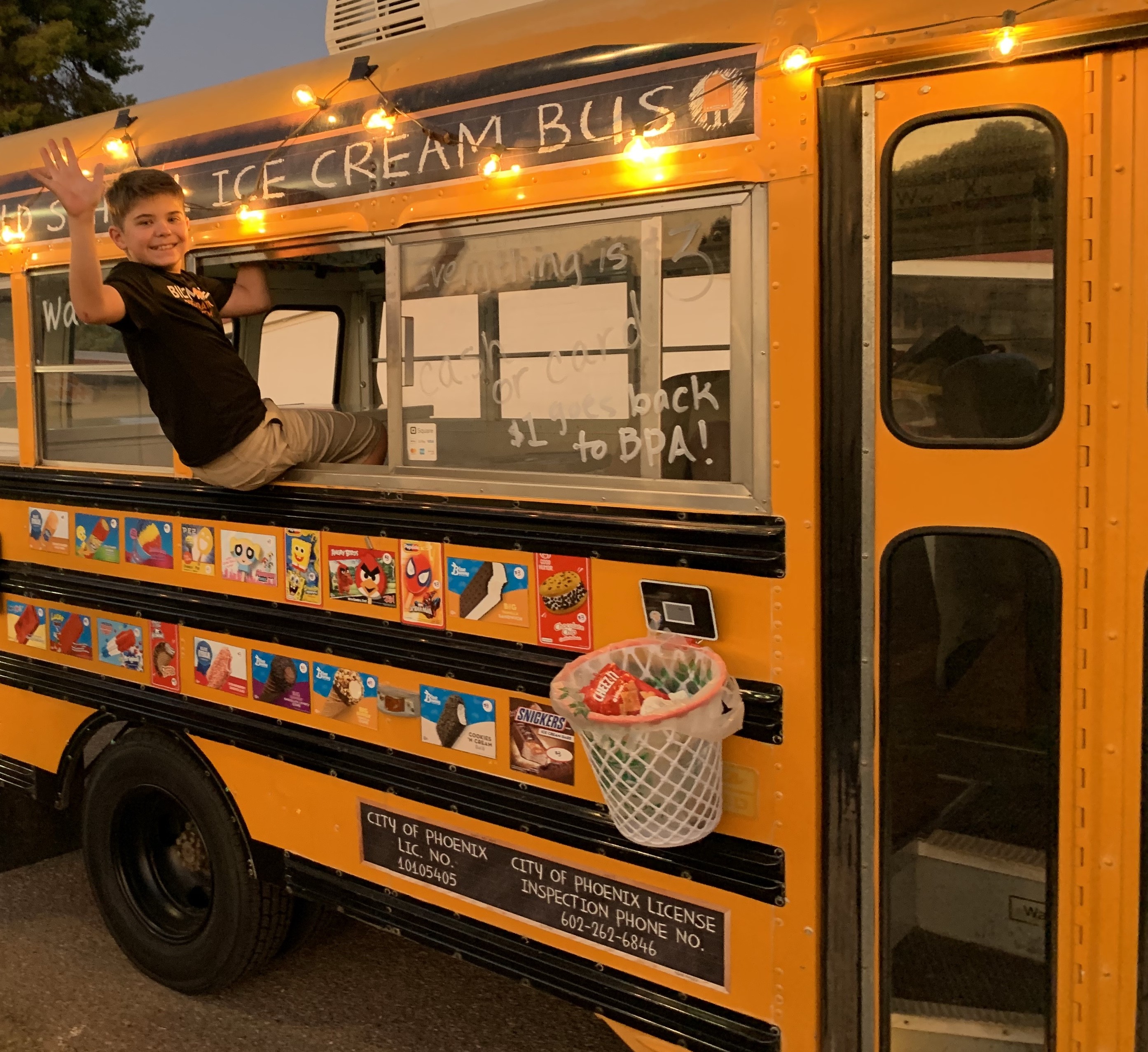 Locations Hub - Old School Ice Cream Bus